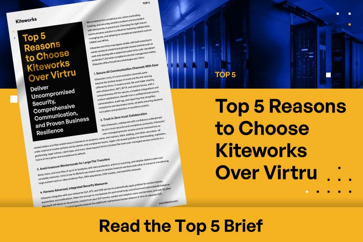 Top 5 Reasons to Choose Kiteworks Over Virtru