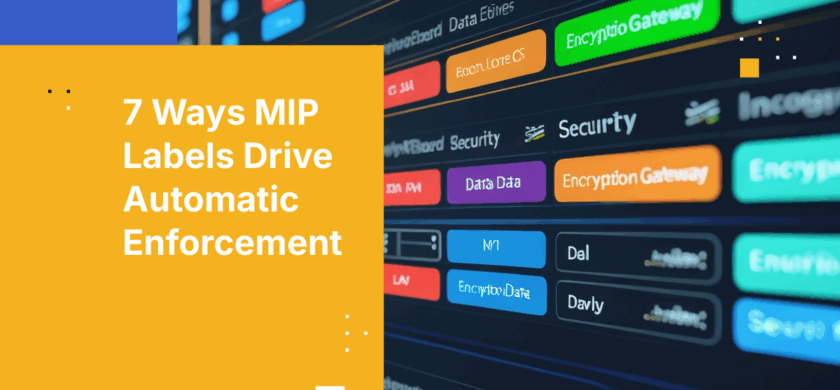 How MIP Labels from DSPM Enable Automatic Enforcement Actions